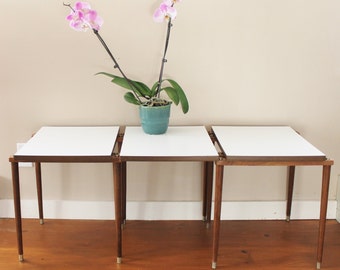 Mid Century Modern Table - Set of 3 - Coffee Table - End Tables - Plant ...
