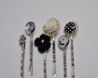 Crochet bobby pins | Etsy