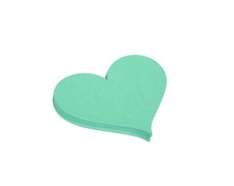 Popular items for mint green heart on Etsy