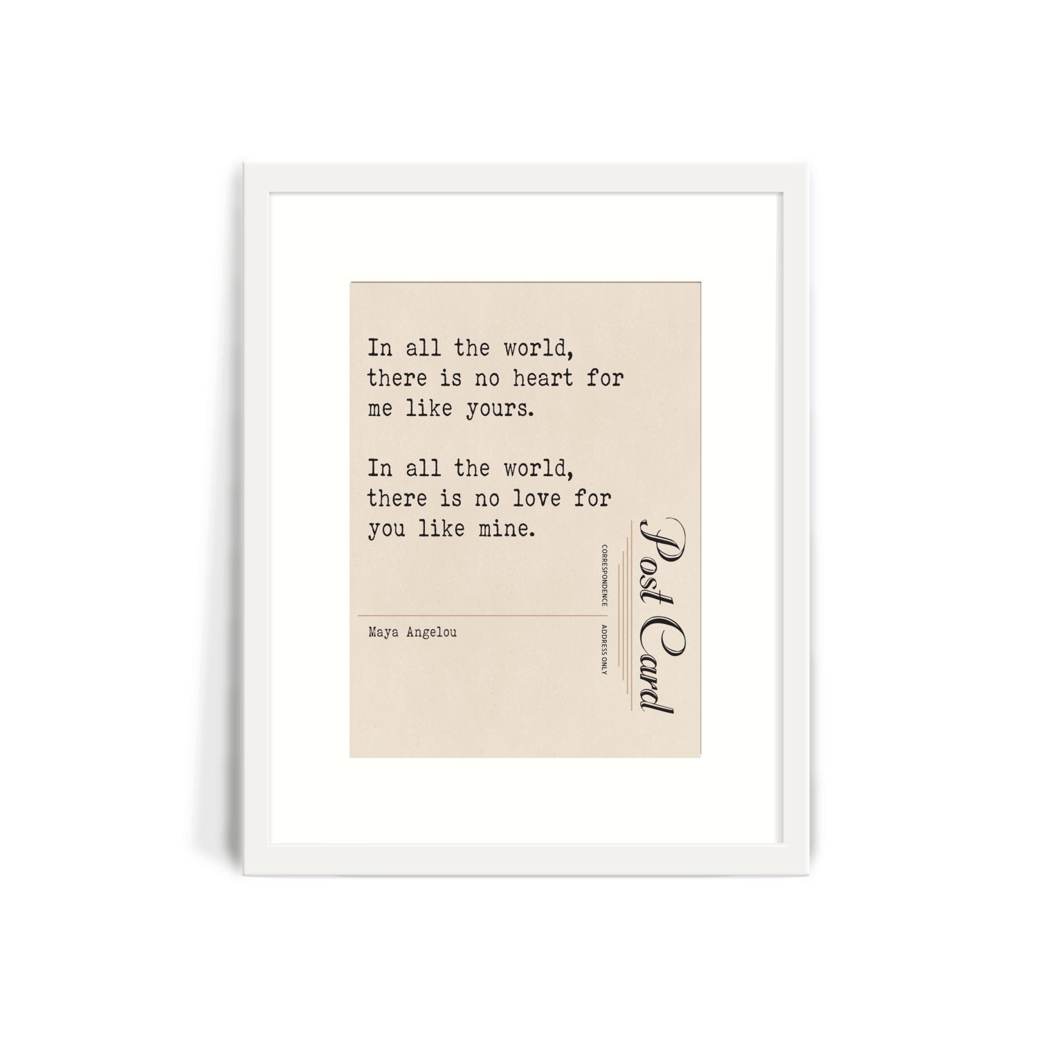 Maya Angelou Quote Print Literary Art Print Love Quote