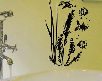Aquarium wall decal | Etsy