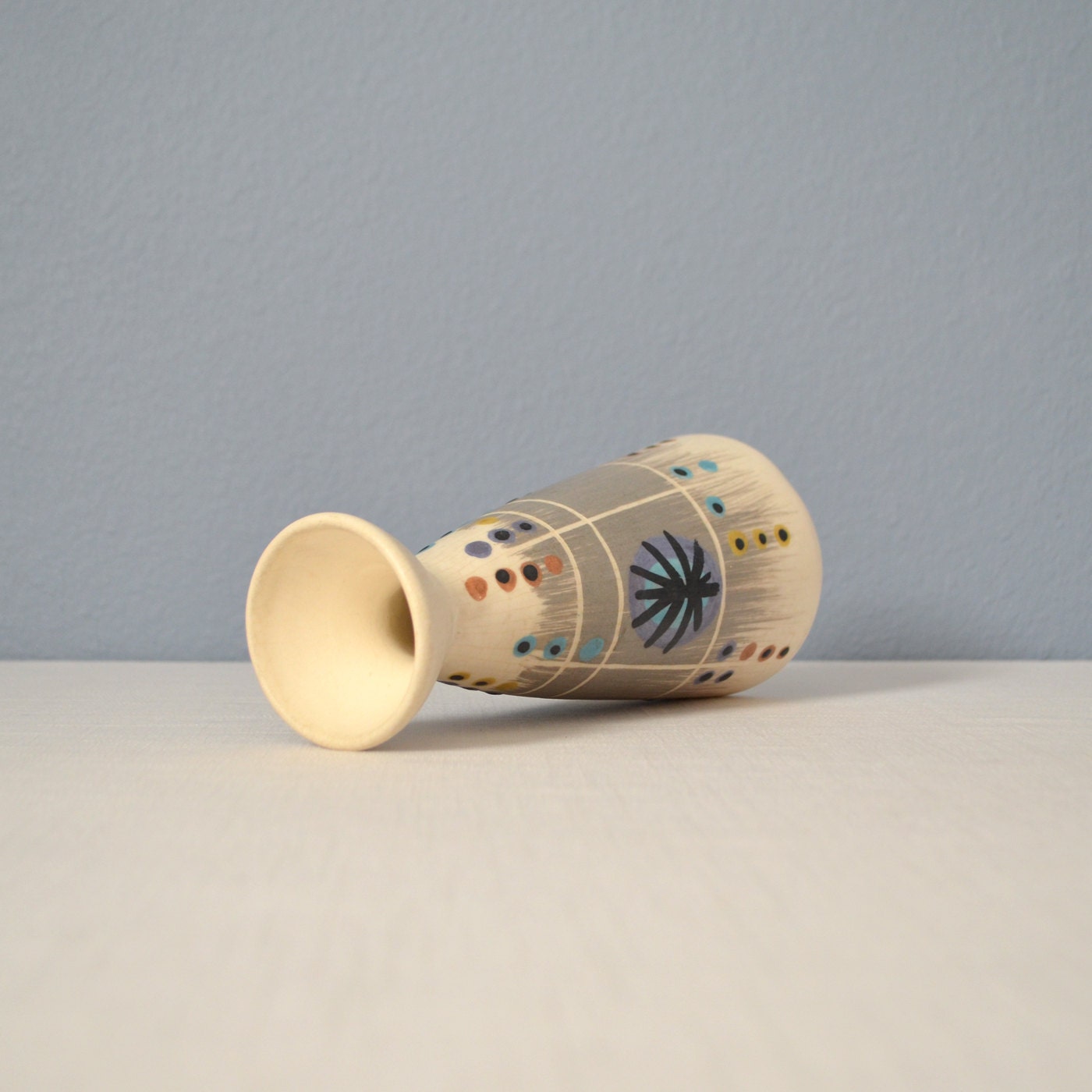 Vintage Richard Saar Vase with Atomic Design