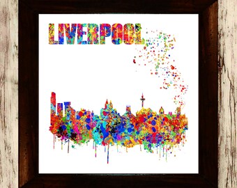 Liverpool skyline | Etsy