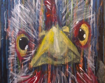 Popular items for abstract chicken on Etsy