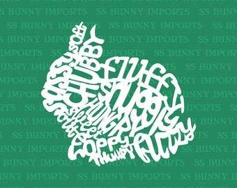 Crazy bunny lady sticker full text rabbit decal by SSBunnyImports