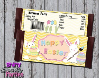 Printable EASTER CANDY BAR Wrappers Easter by ShinySparklyParties