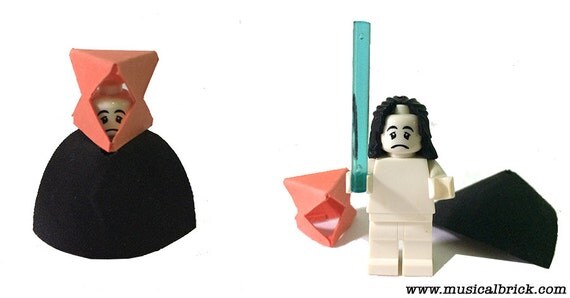 Custom Lego Minifigure Peter Gabriel with Genesis. Two in one figure ...