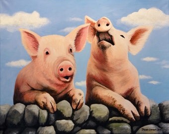 Peinture humoristique | Etsy