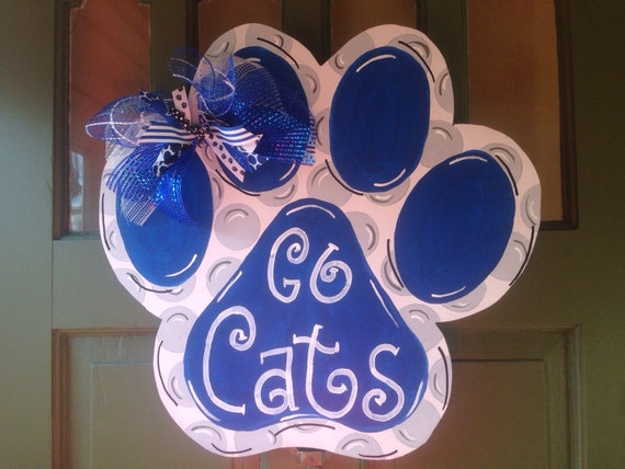 UK Paw Print Door Hanger