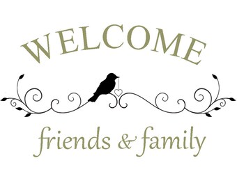 Popular items for welcome friends sign on Etsy