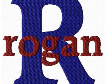 Sidney Monogram Font Monogram Machine Embroidery Font