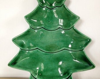 Christmas tree dish | Etsy