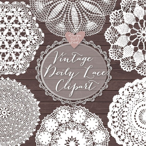 Items Similar To Vintage Doily Lace Doily Clip Art Lace Doile Clipart