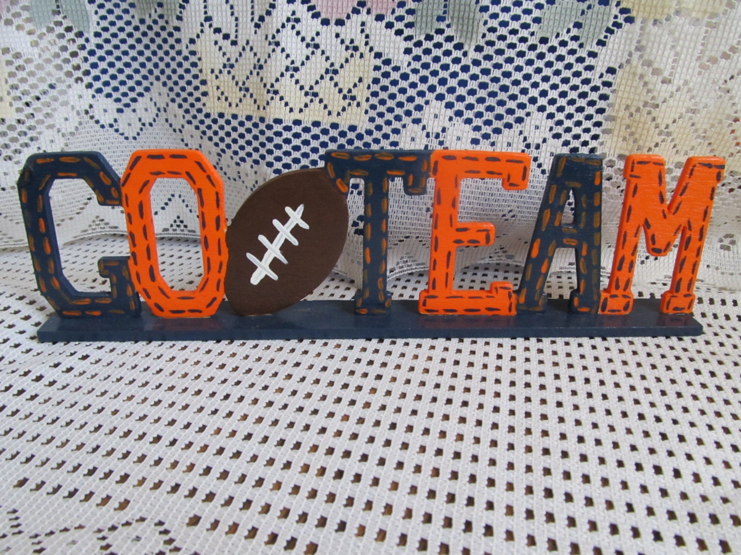 Go Team Sign Wood Shelf Decor Wood Crafts Football Sign Gifts