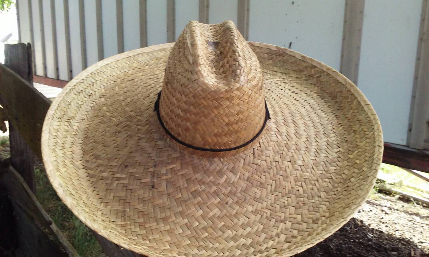 Mexican brown straw sombrero cowboy hat by brendonsstore on Etsy
