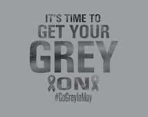Popular items for go gray in may on Etsy