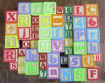 Popular items for abc blocks on Etsy