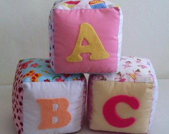 Items similar to Alphabet Wooden Blocks set of 13 Just Charming LAST ...