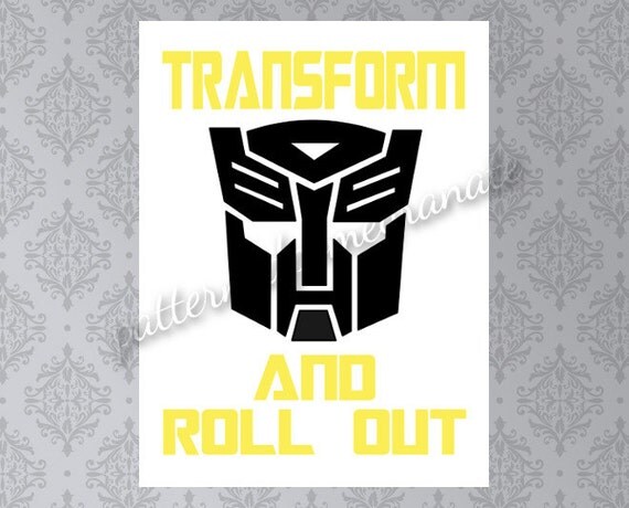 Transformer Printable Sign