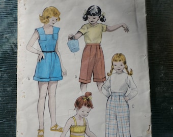 Items similar to Simplicity 2890 Photocopy of Vintage 40s Toddler girl ...