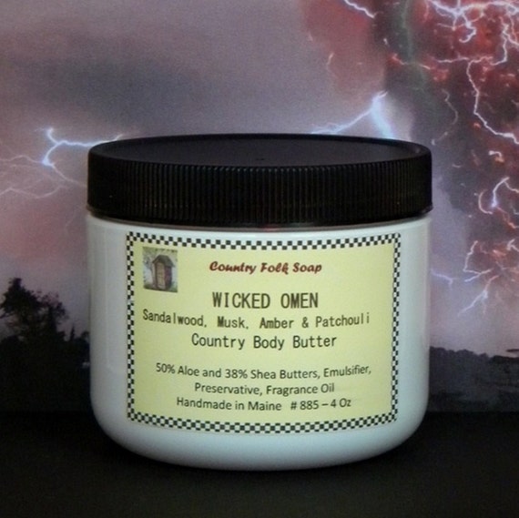 WICKED OMEN Body Butter Sandalwood Musk Amber & Patchouli