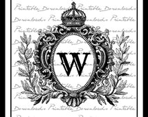 Popular items for monogram letter w on Etsy