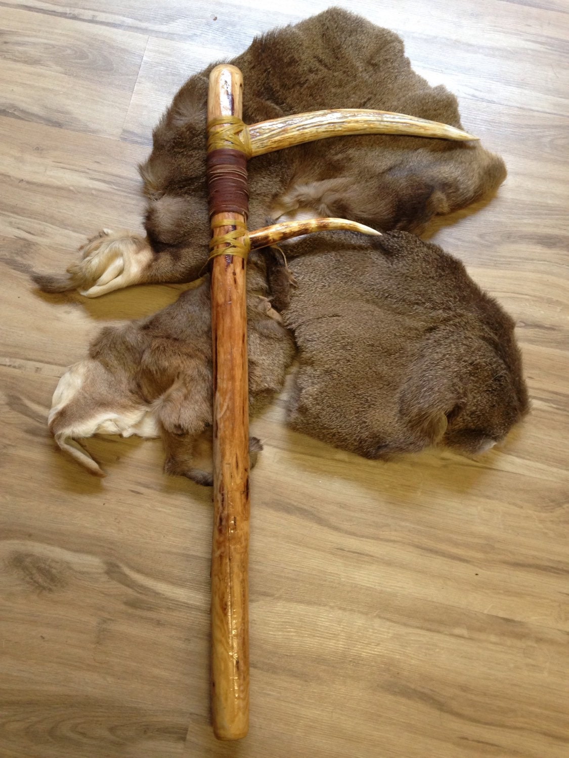 Native American Elk Antler War Club By Thetreecyclist On Etsy