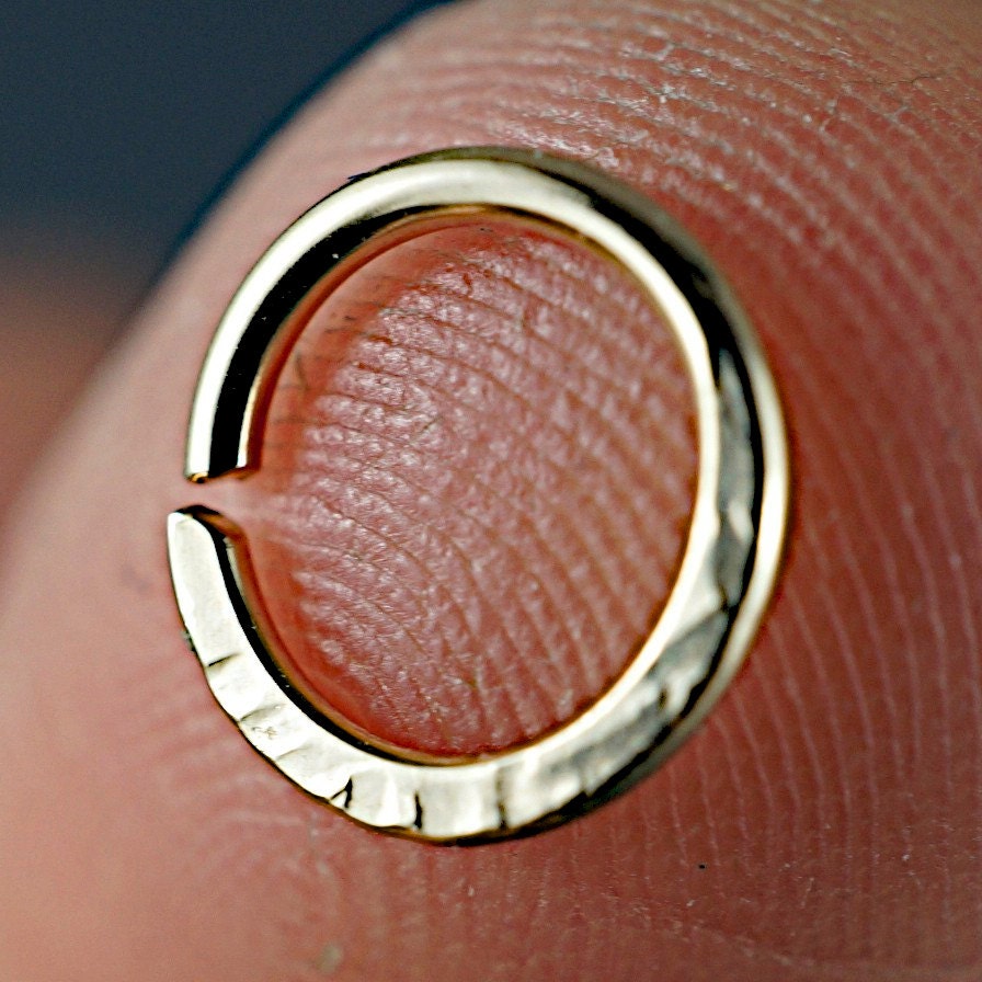 18 gauge Septum Ring Cartilage Hoop Helix Earring gold