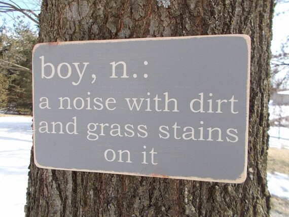 Boy Definition Wood Sign Baby Nursery Baby Shower