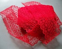 Popular items for red lace trim on Etsy