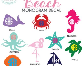 Popular items for beach monograms on Etsy