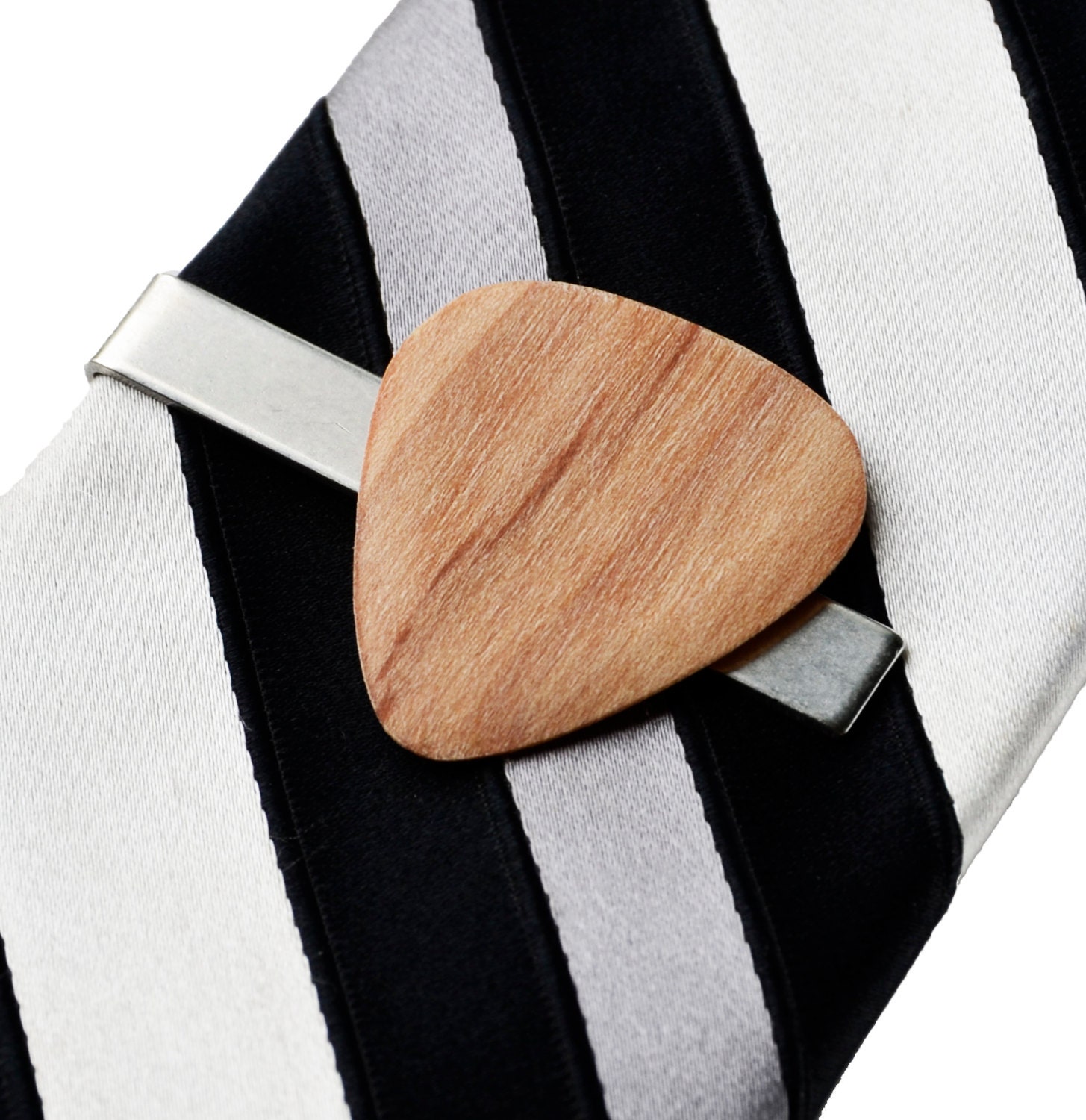 Wood Guitar Pick Tie Clip Tie Bar Tie Clasp Business Wood Guitar Pick Tie Clip Tie Bar Tie Clasp Business