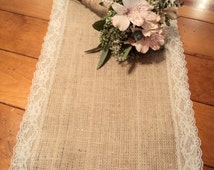 Popular items for burlap lace wedding on Etsy
