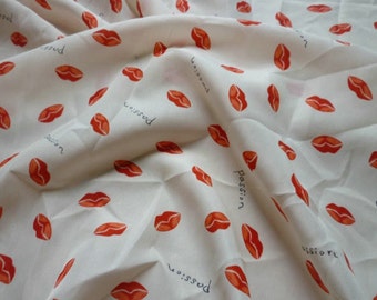 Lips fabric | Etsy