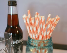 Popular items for peach paper straws on Etsy
