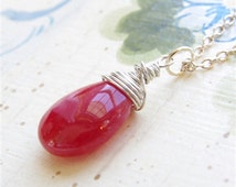 Popular items for red jade pendant on Etsy
