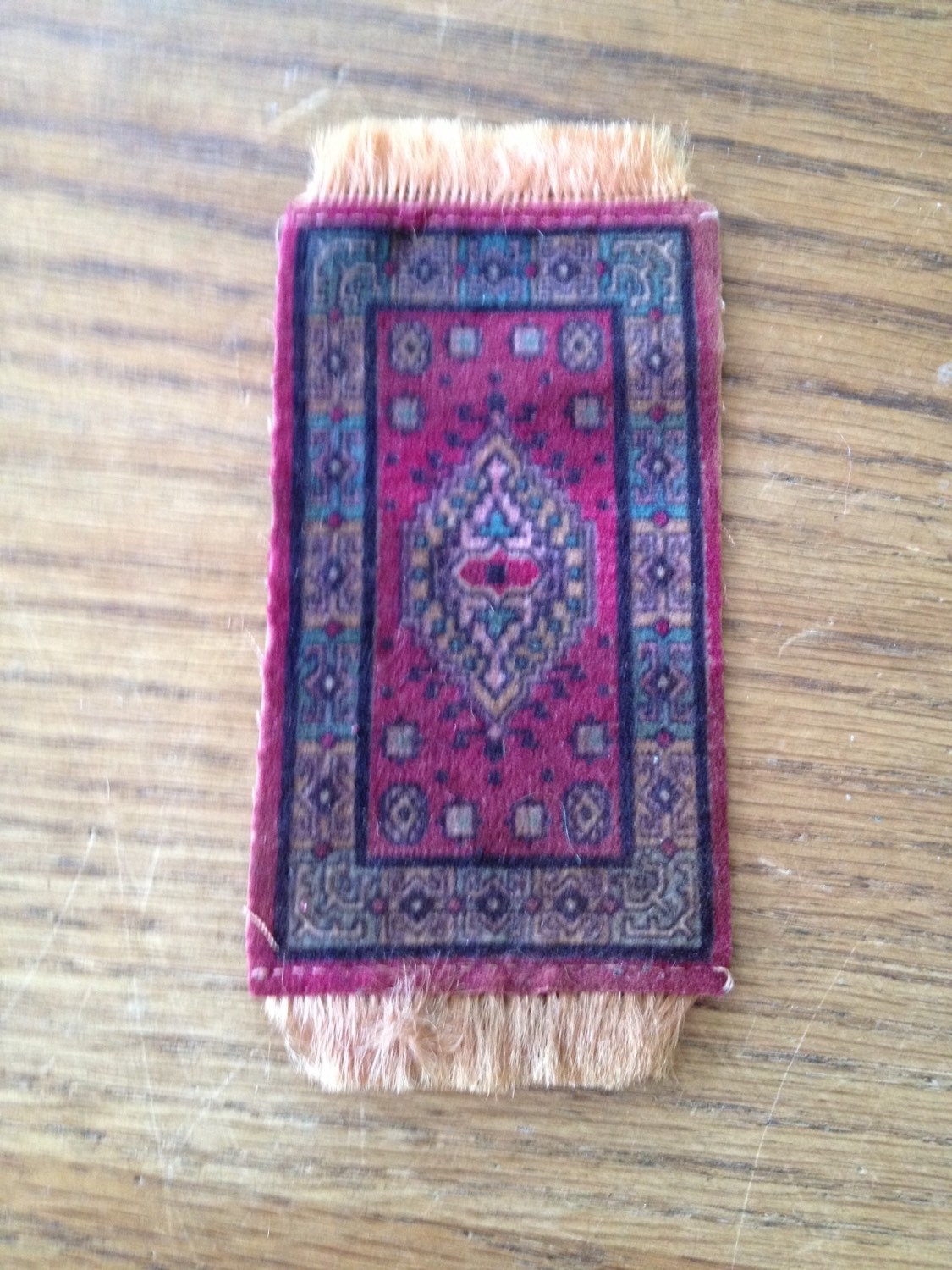 VINTAGE DOLLHOUSE RUG Flannel Miniature Carpet Sample – Haute Juice