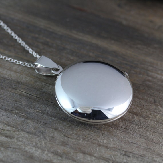 Sterling silver locket Round Locket Mens Locket Locket