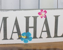 Popular items for mahalo sign on Etsy