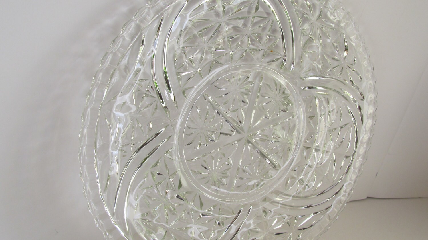 Crystal Wedding Gift Large Crystal Bowl Fine Dining Hollywood Regency ...