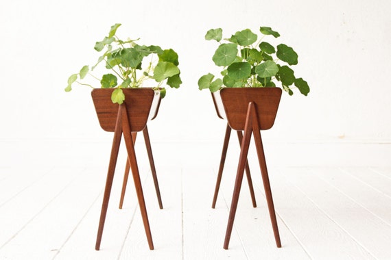 Danish Modern Teak Planters