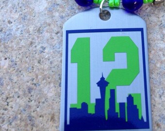 Items similar to Seahawks Dog Tag necklace on Etsy