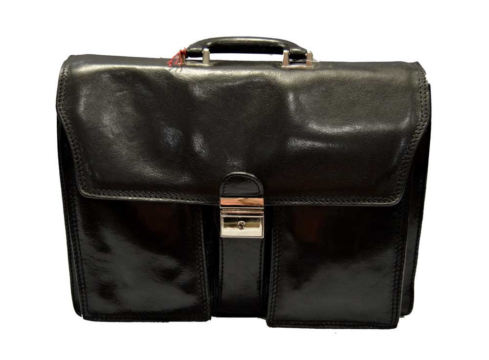 Leather briefcase business bag conference bag by ItalianHandbags