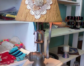Meat grinder lamp | Etsy