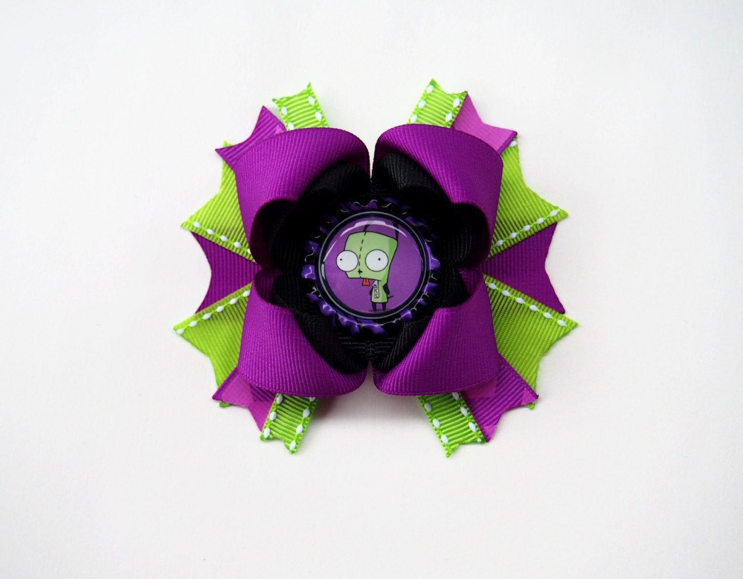 Invader Zim Hair Bow Gir Hair Bow Grr by MarcelinesWonderland