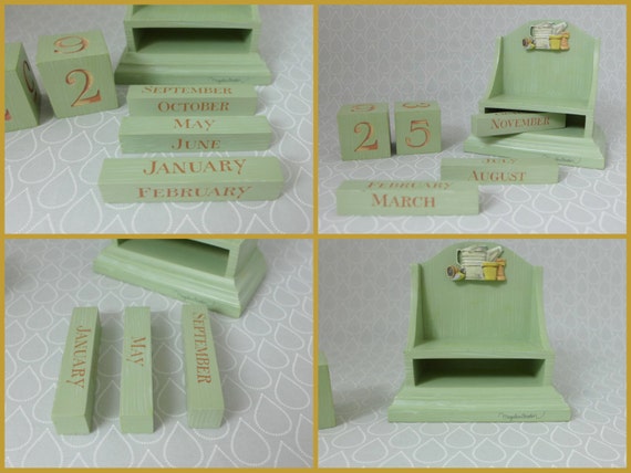 Perpetual Block Calendar Vintage Hallmark Nature's