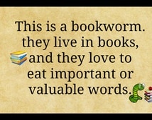 Sign Plaque {This is a bookworm} quote gift rustic living room bedroom ...