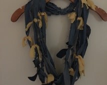Popular items for denim scarf on Etsy