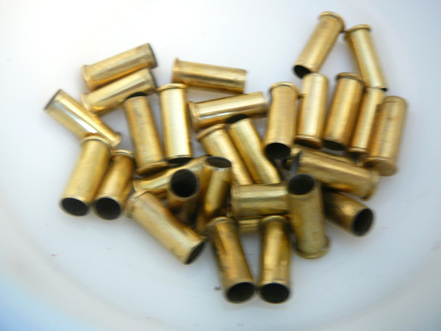 Lot of 30 spent used 22 brass bullet shell casings for crafts