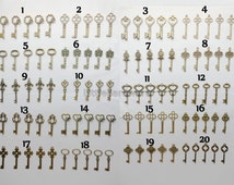 Popular items for skeleton key pendant on Etsy